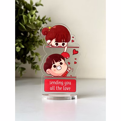 Sending you Love Desk Standee at ₹350.00/Unit | ID:8460535