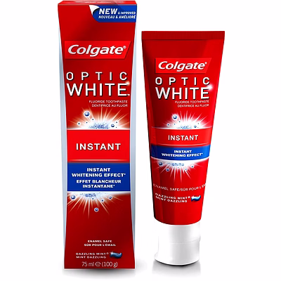 Colgate Optic White Instant Whitening Toothpaste, 75ml | RDMALL