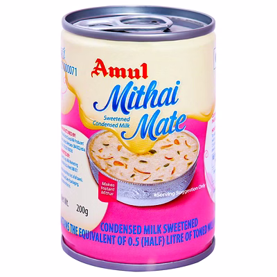Amul Mithai Mate Sweetened Condensed Milk 200 g (Tin) | RDMALL