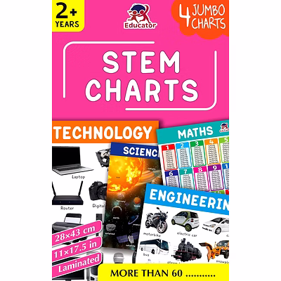 Stem Charts - 4 Jumbo Charts for Kids Wall Chart at USD1.56/Unit | ID ...
