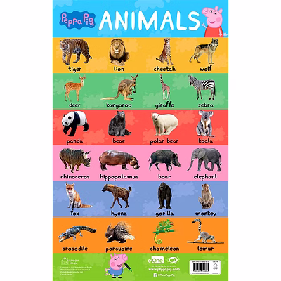 Early Learning Animals Chart for Children Loose Leaf at ₹55.00/Unit ...