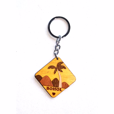 Bohol Souvenir Wood Keychains | Crissander