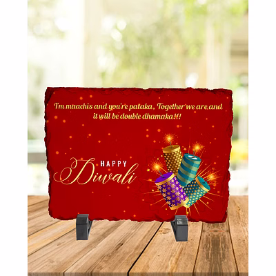 Blasting Crackers Theme Rectangle Photo Rock Stone Personalised Gifts ...