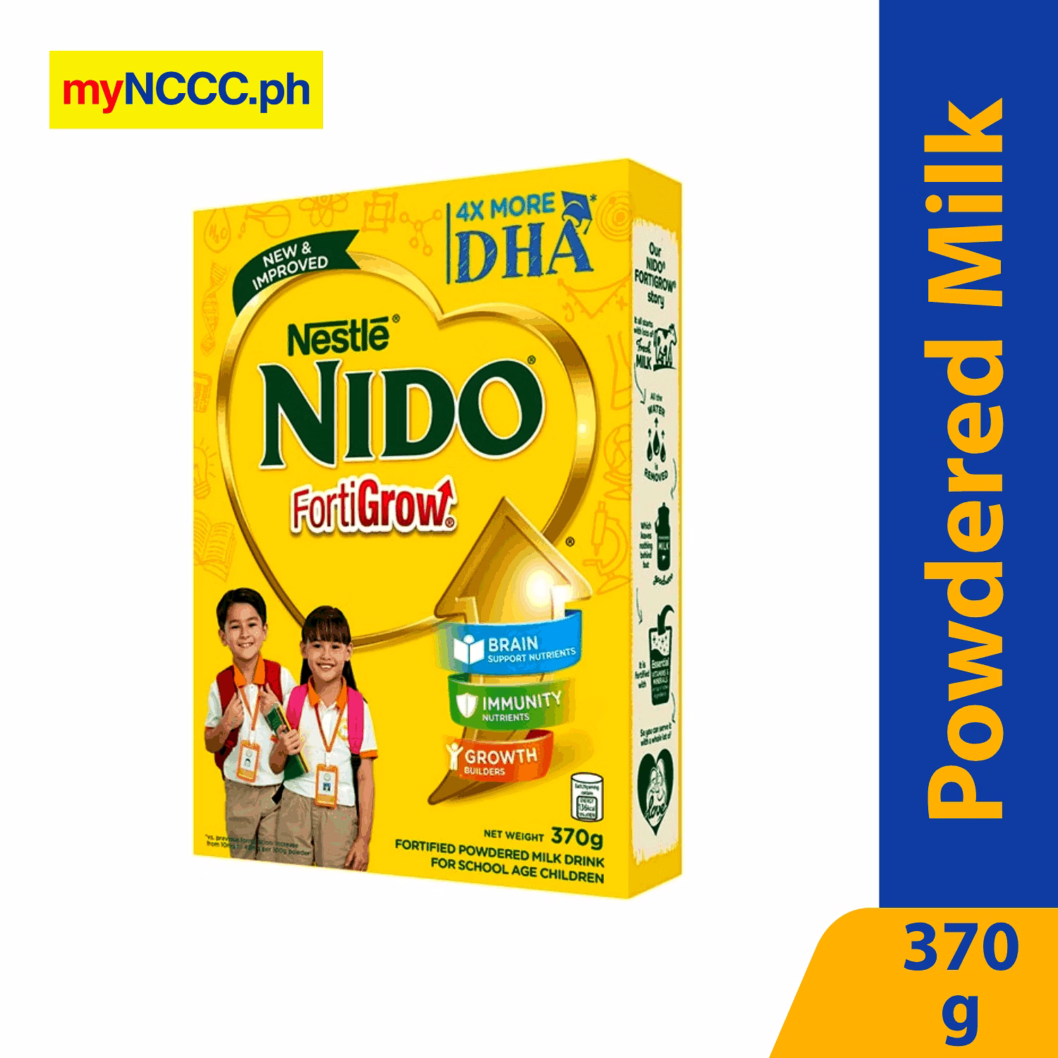 Nido Fortigrow Fortified Powdered Milk Drink 370g - | NCCC Online Store