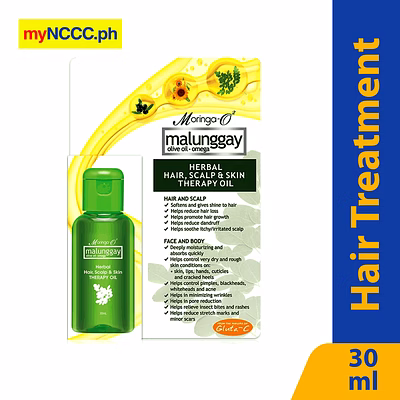 Moringa-02 Malunggay Herbal Hair,Scalp & Skin Therapy Oil 30ml - | NCCC ...