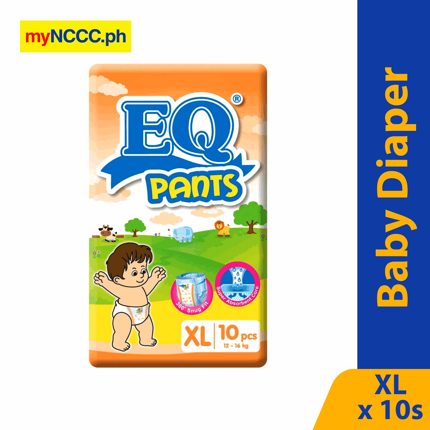 EQ Baby Diaper Pants Budget Pack XL 10s - | NCCC Online Store