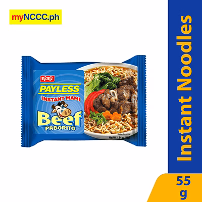 Payless Instant Mami Beef Paborito Pouch 55g - | NCCC Online Store