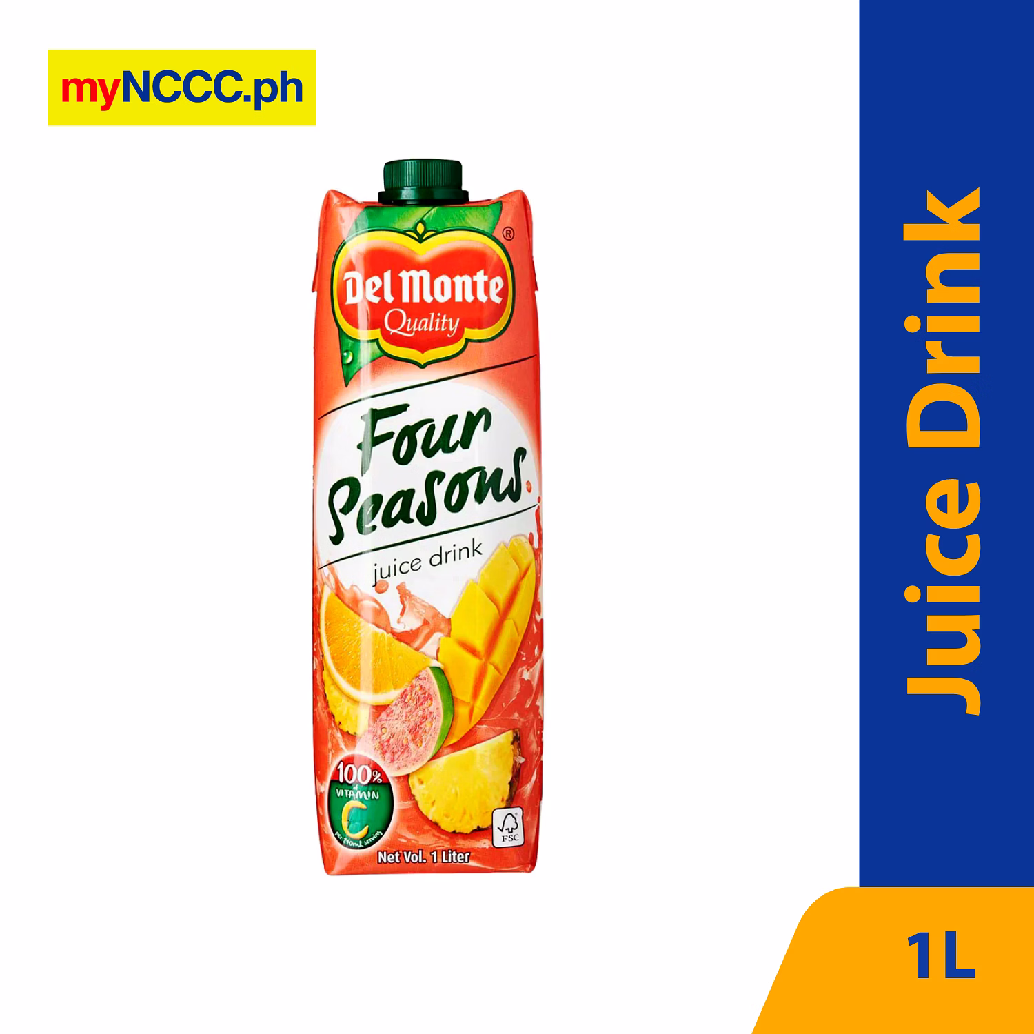 Del Monte Juice Drink Four Seasons 100% Vitamin C 1L - | NCCC Online Store