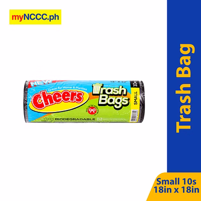 Cheers Trash Bag Black Small 18X18 10s - | NCCC Online Store