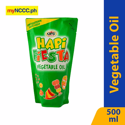 Hapi Fiesta Vegetable Oil Stand-up Pouch 500ml - | NCCC Online Store