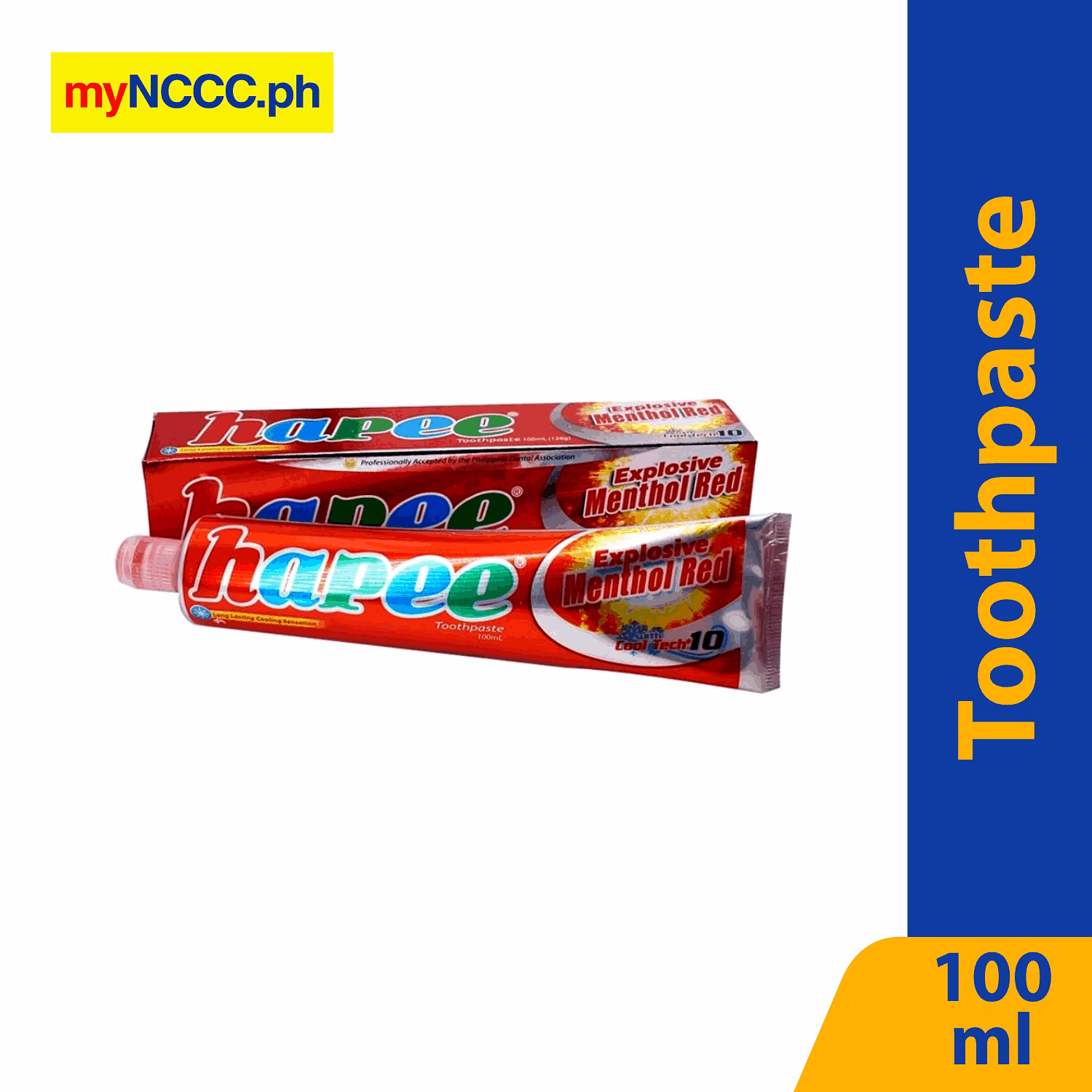 Hapee Toothpaste Explosive Menthol Red 100ml - | NCCC Online Store