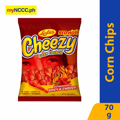Cheezy Corn Crunch Red Hot Outrageously Spicy & Cheesy 70g - | NCCC ...