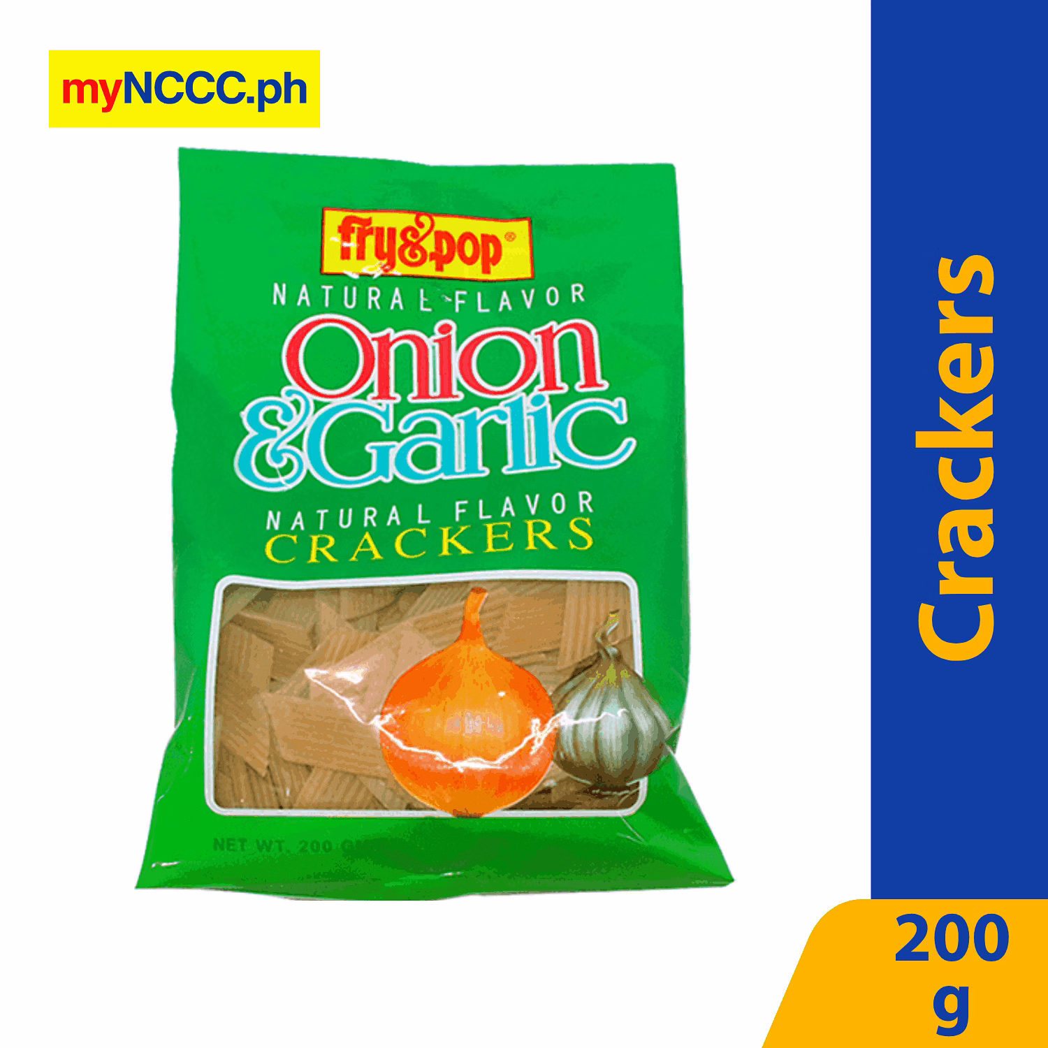 Fry & Pop Onion & Garlic Crackers 200g - | NCCC Online Store