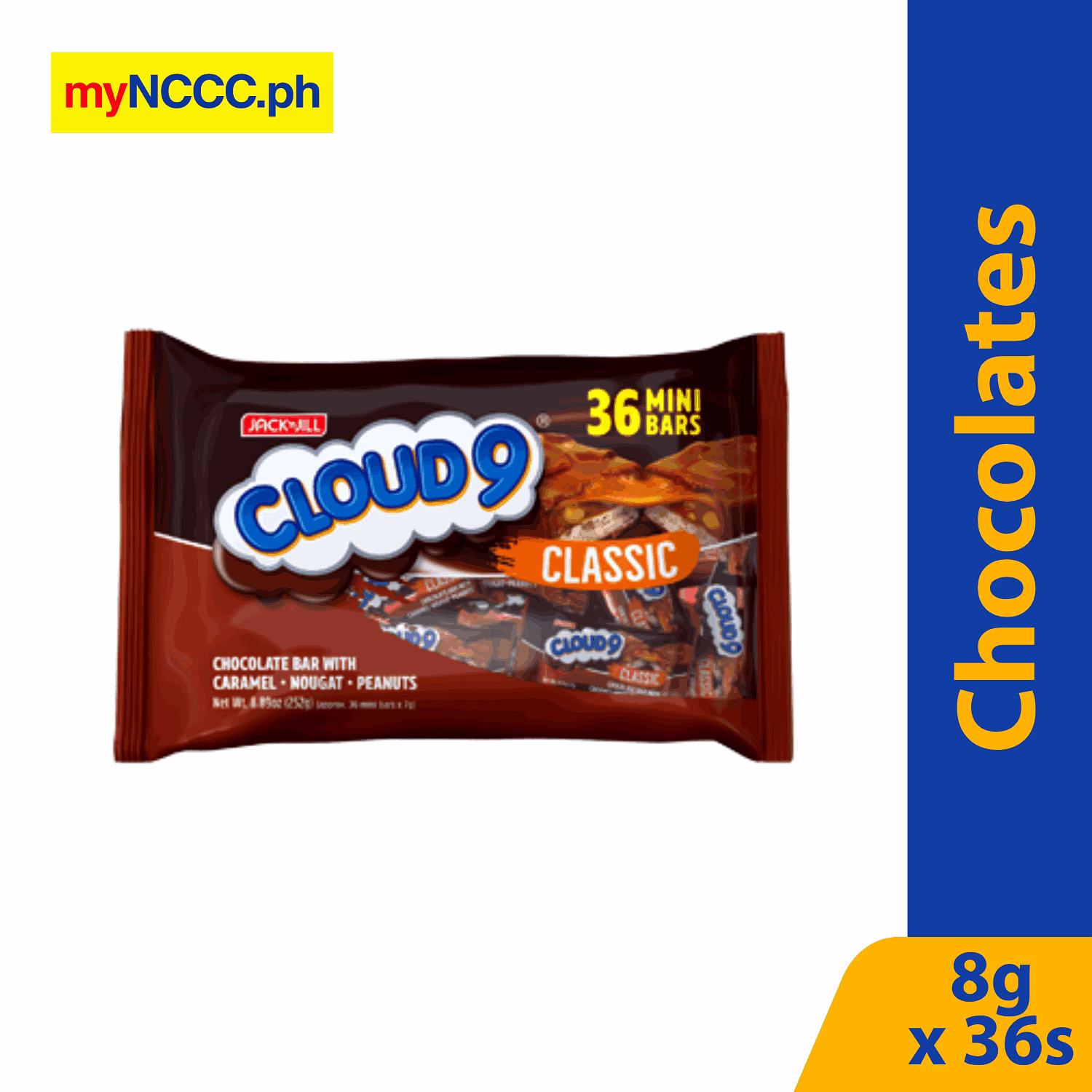 Cloud9 Classic Chocolate Mini Bar 8gx36s - | NCCC Online Store