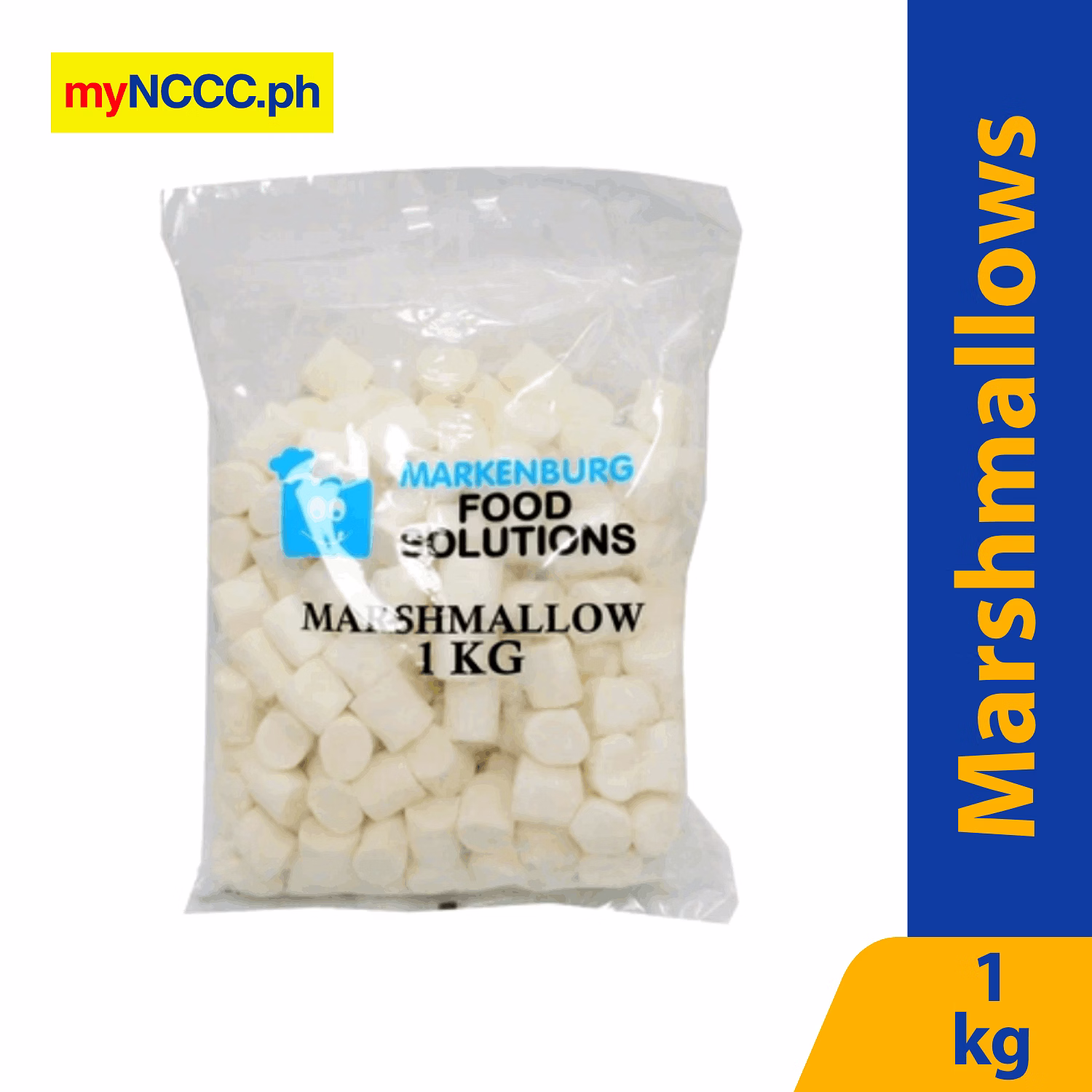 Markenburg Marshmallows Large White 1kg Food Solution - | NCCC Online Store