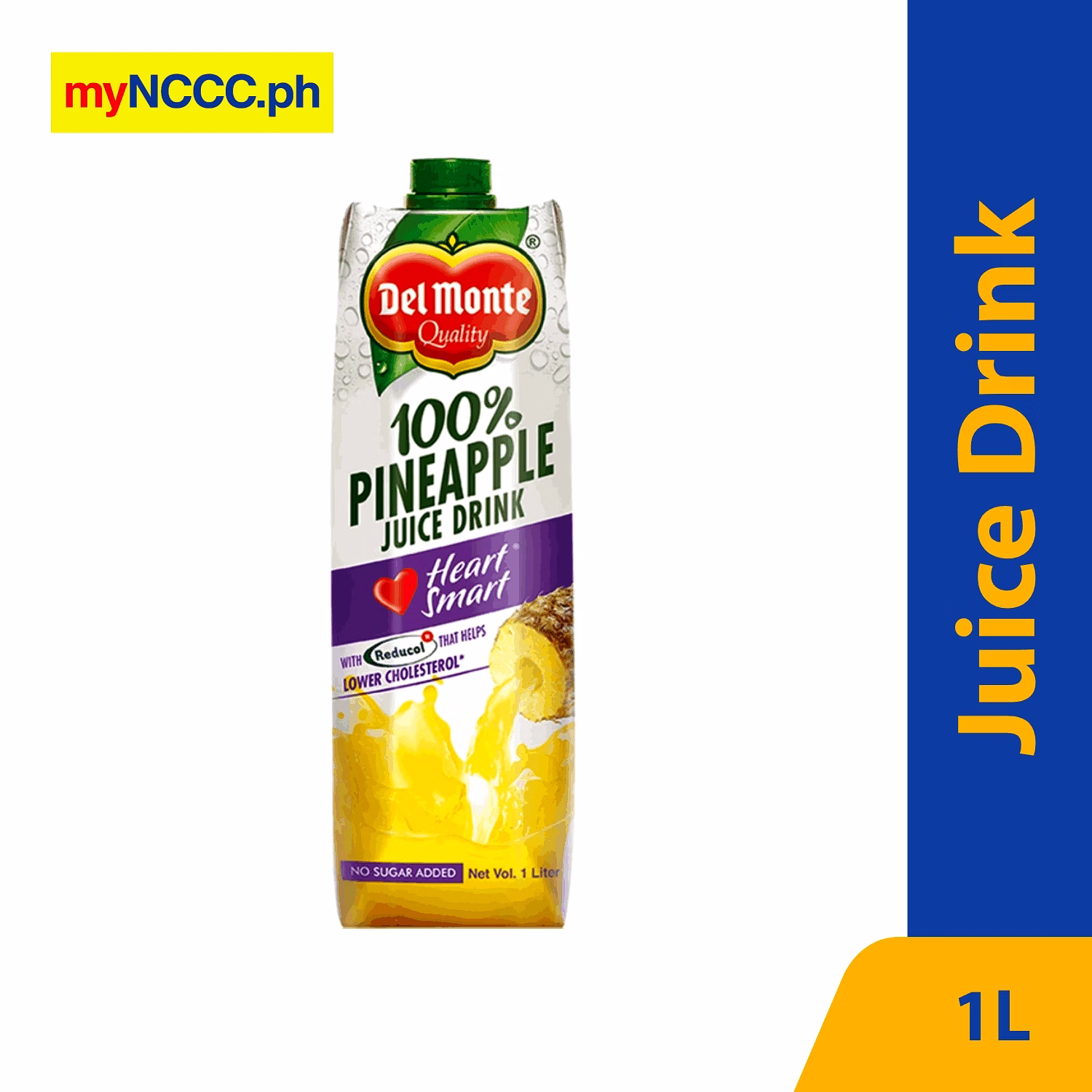 Del Monte Juice Drink 100% Pineapple Juice Heart Smart 1L - | NCCC ...
