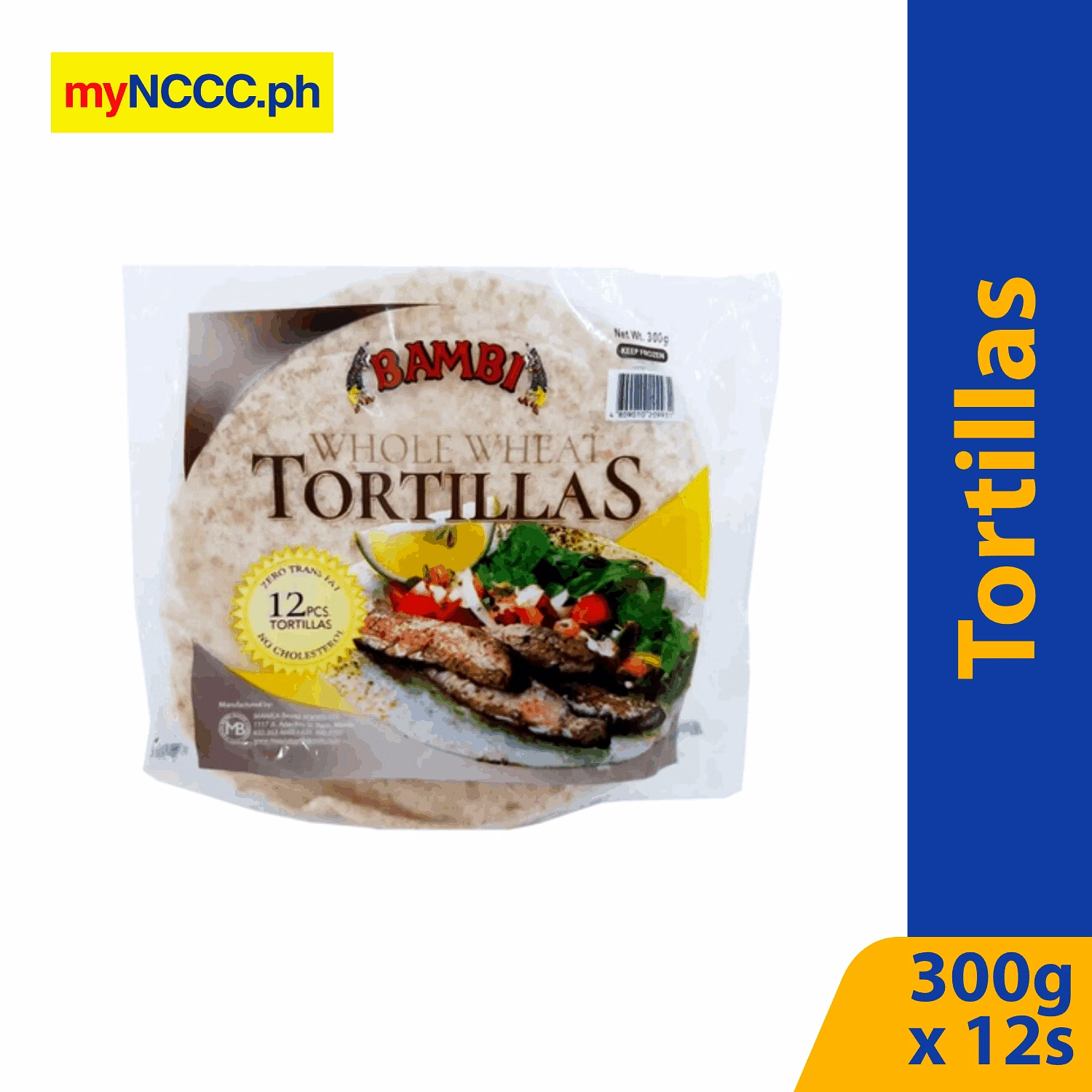Bambi Whole Wheat Tortillas 12s 300g - | NCCC Online Store
