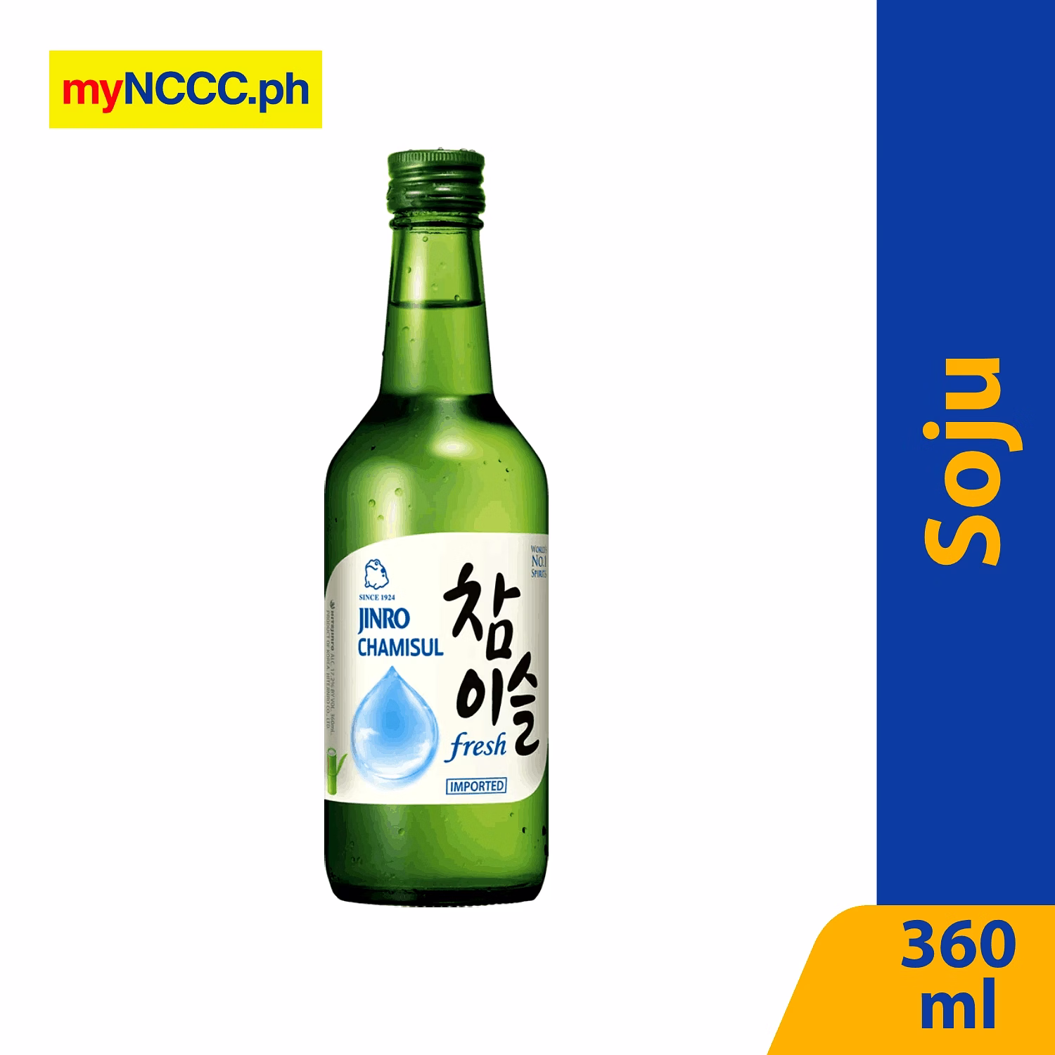 Jinro Soju Chamisul Fresh 360ml - | NCCC Supermarket