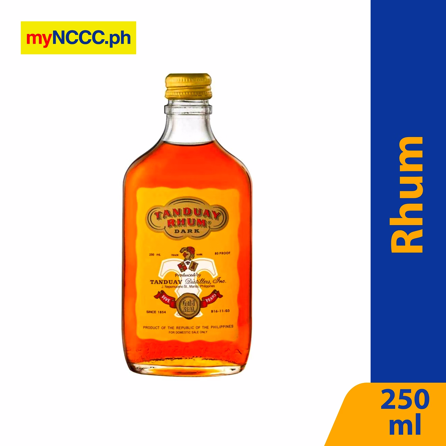 Tanduay Rhum 5 Years 250ml - | NCCC Online Store