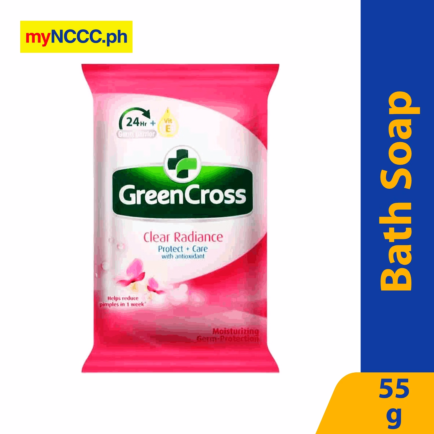 Green Cross Soap Germ Protection Clear Radiance Protect + Care 55g ...