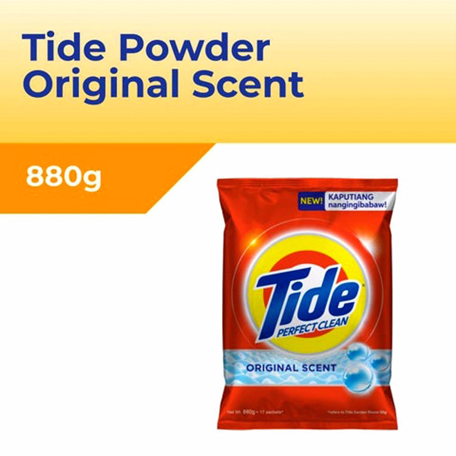 Tide Laundry Powder Regular Original Scent 880g - | NCCC Online Store