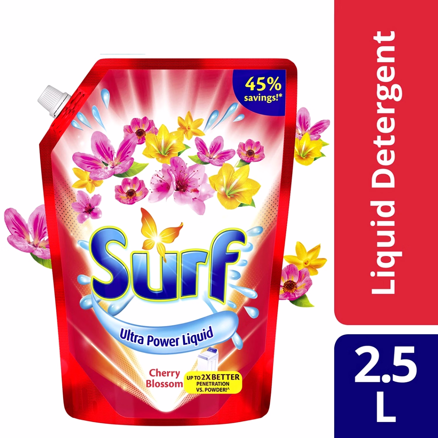 Surf Liquid Detergent Cherry Blossom Stand-up Pouch 2.5L - | NCCC ...