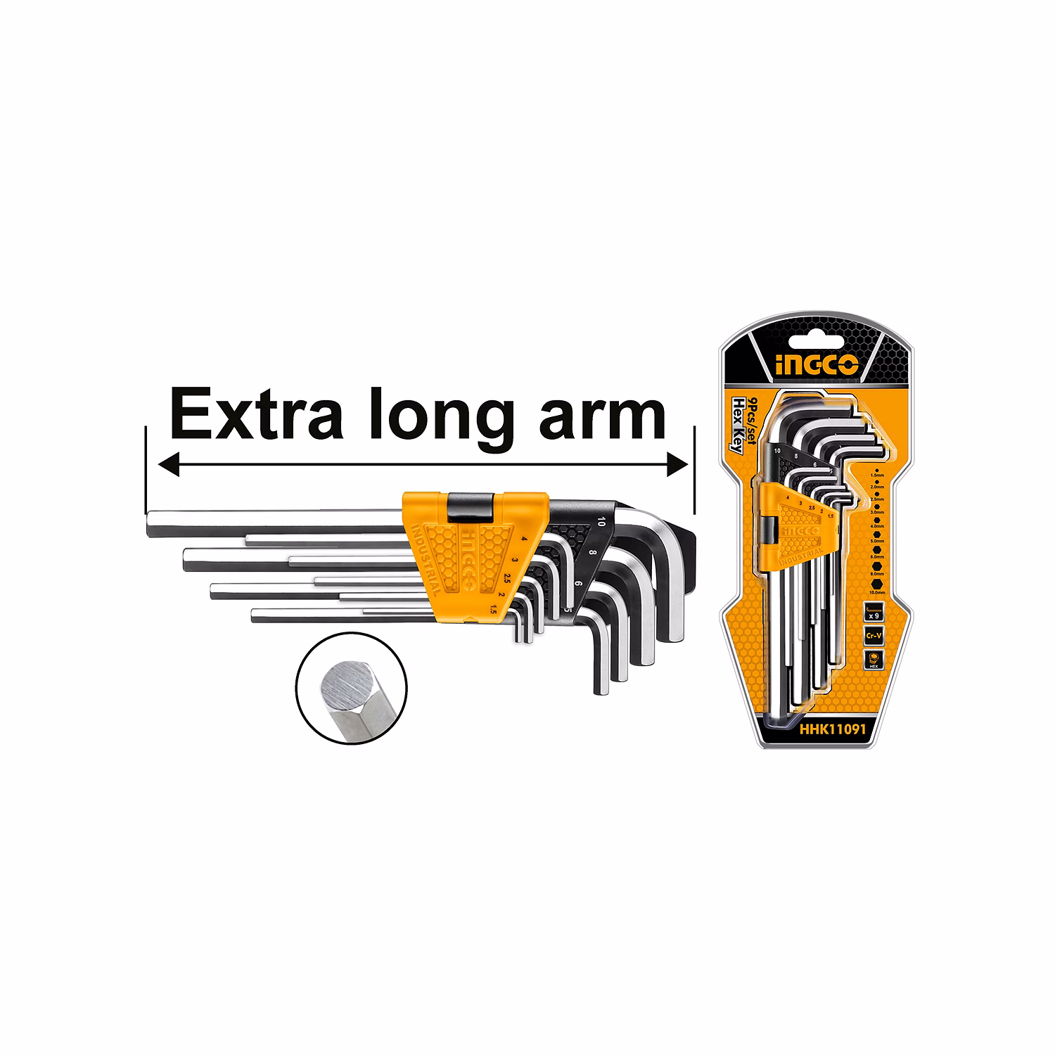 Ingco Hex Key - 9S Extra Long Arm | NCCC Online Store