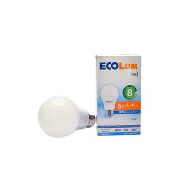 Ecolum Led Bulb Daylight E27 - 5w | Palawan Mall