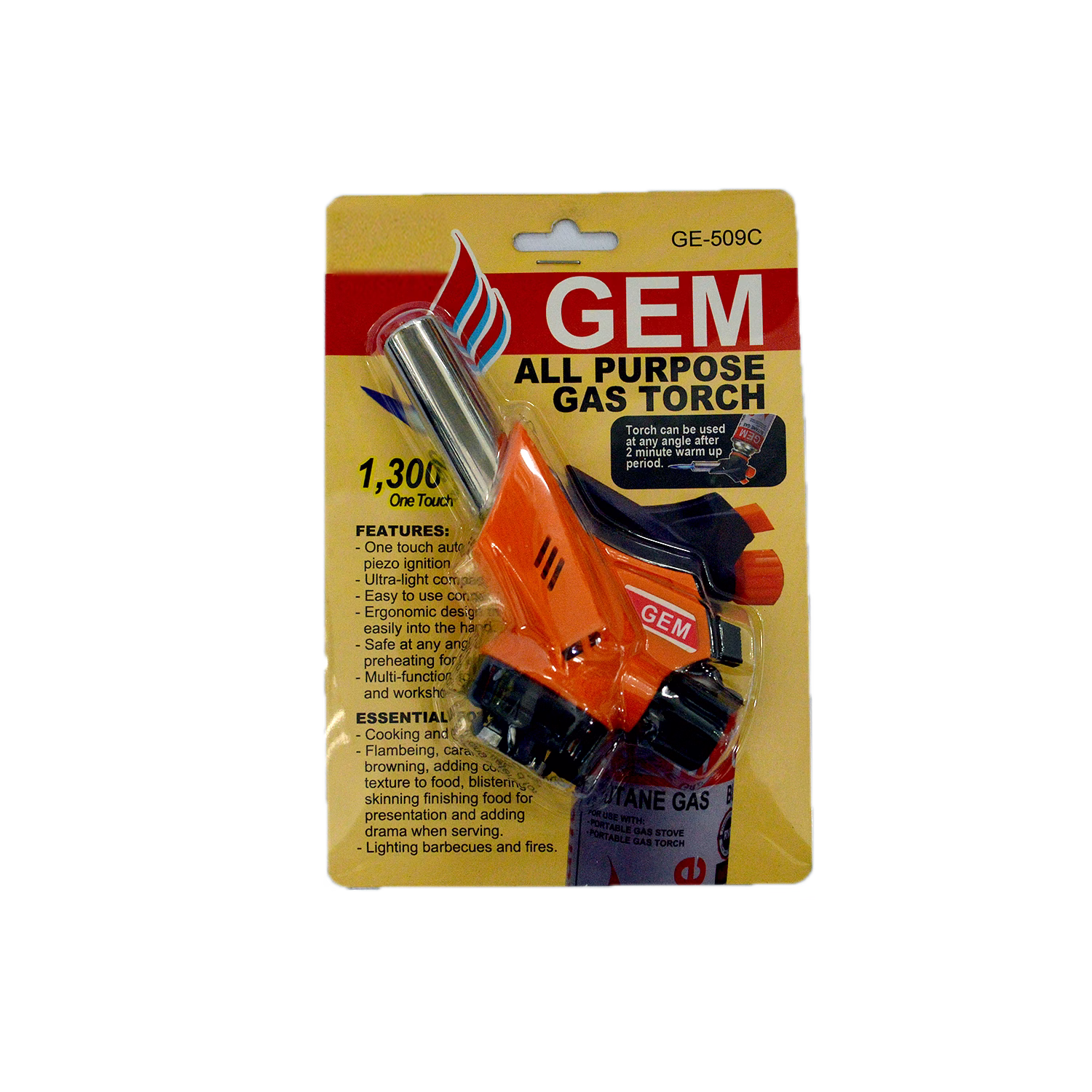 Gem Gas Torch Straight - GE-511C | NCCC Online Store