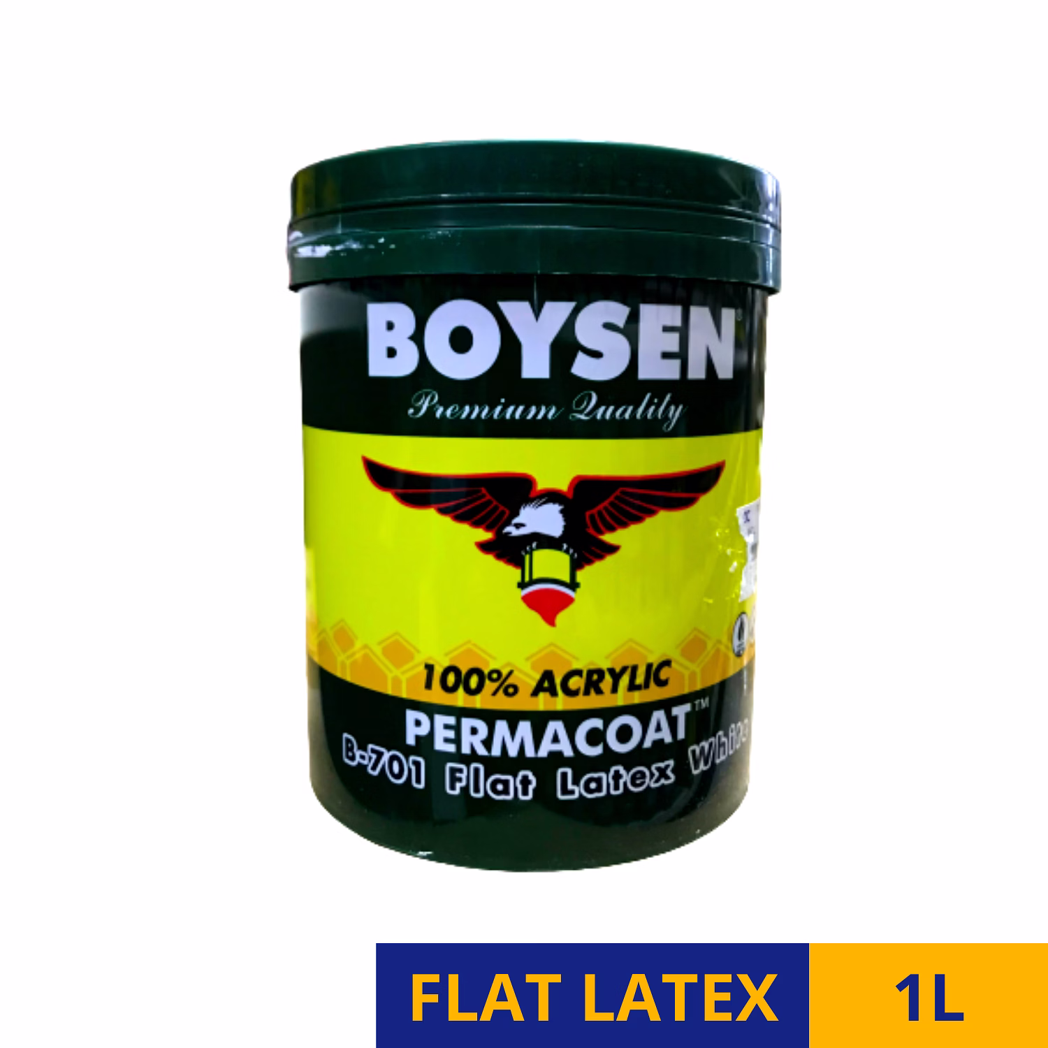 Boysen Permacoat Flat Latex - 1l, Tile Red | NCCC Online Store