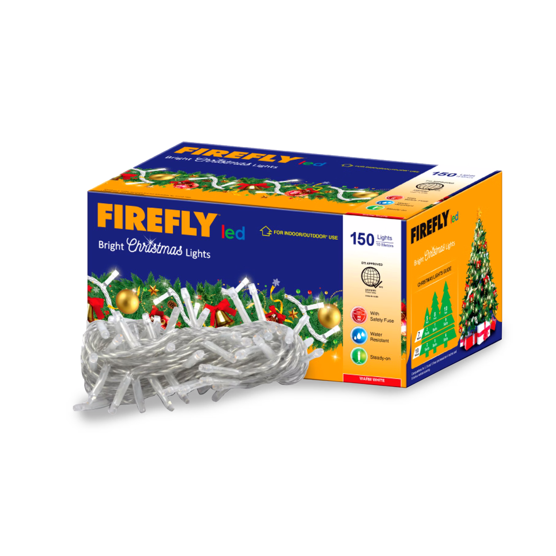 Firefly Bright Christmas Lights 150 Led - RGB Warm White | NCCC Online ...