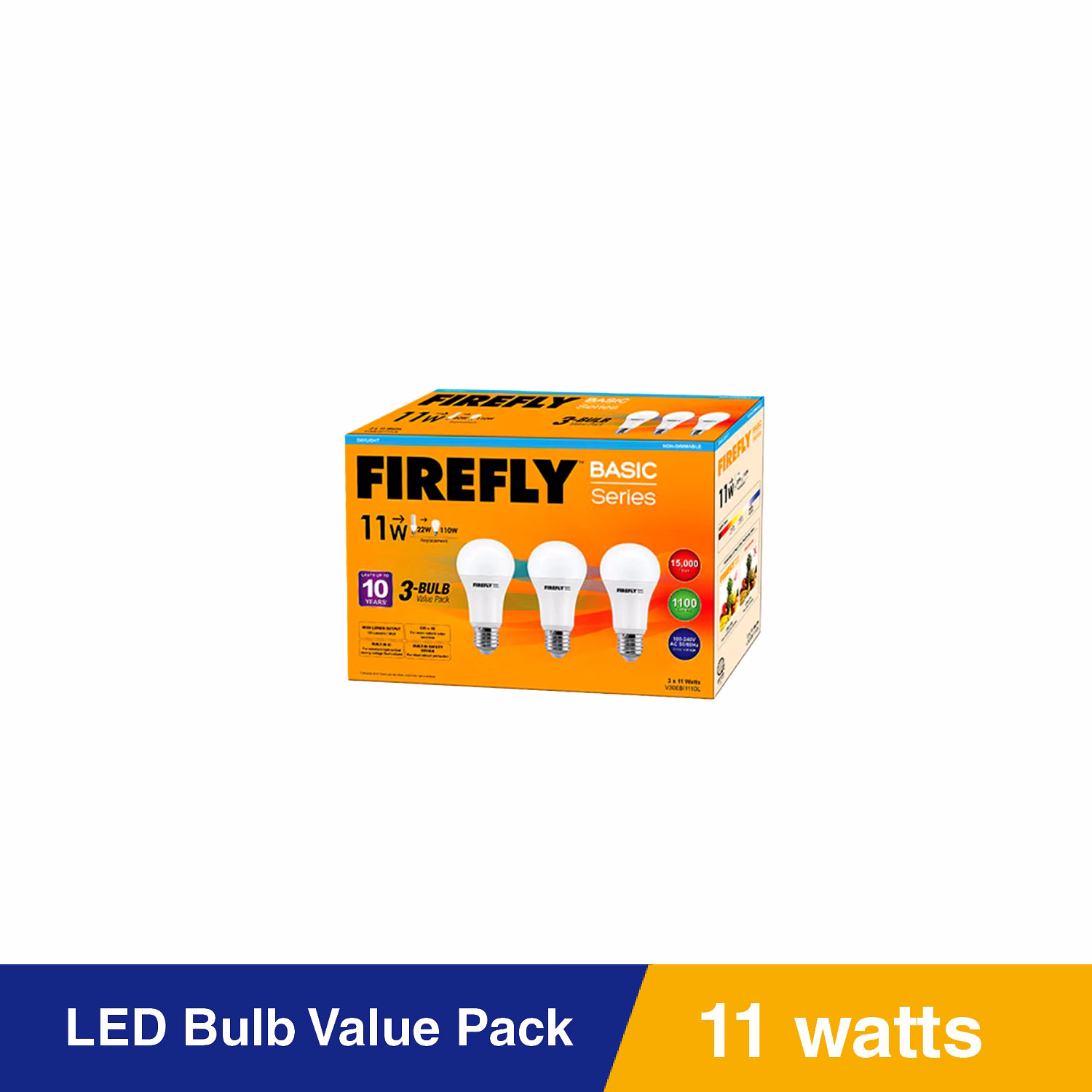 Firefly Led Bulb Value 3pk Daylight - 3w | NCCC Online Store