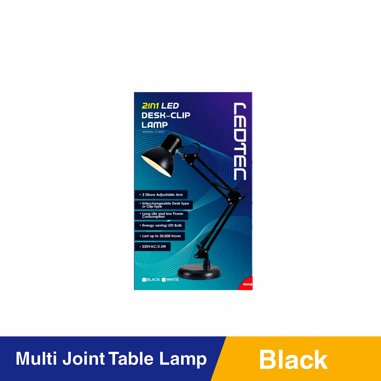Ledtec Multi Joint Table Lamp - Black | NCCC Online Store