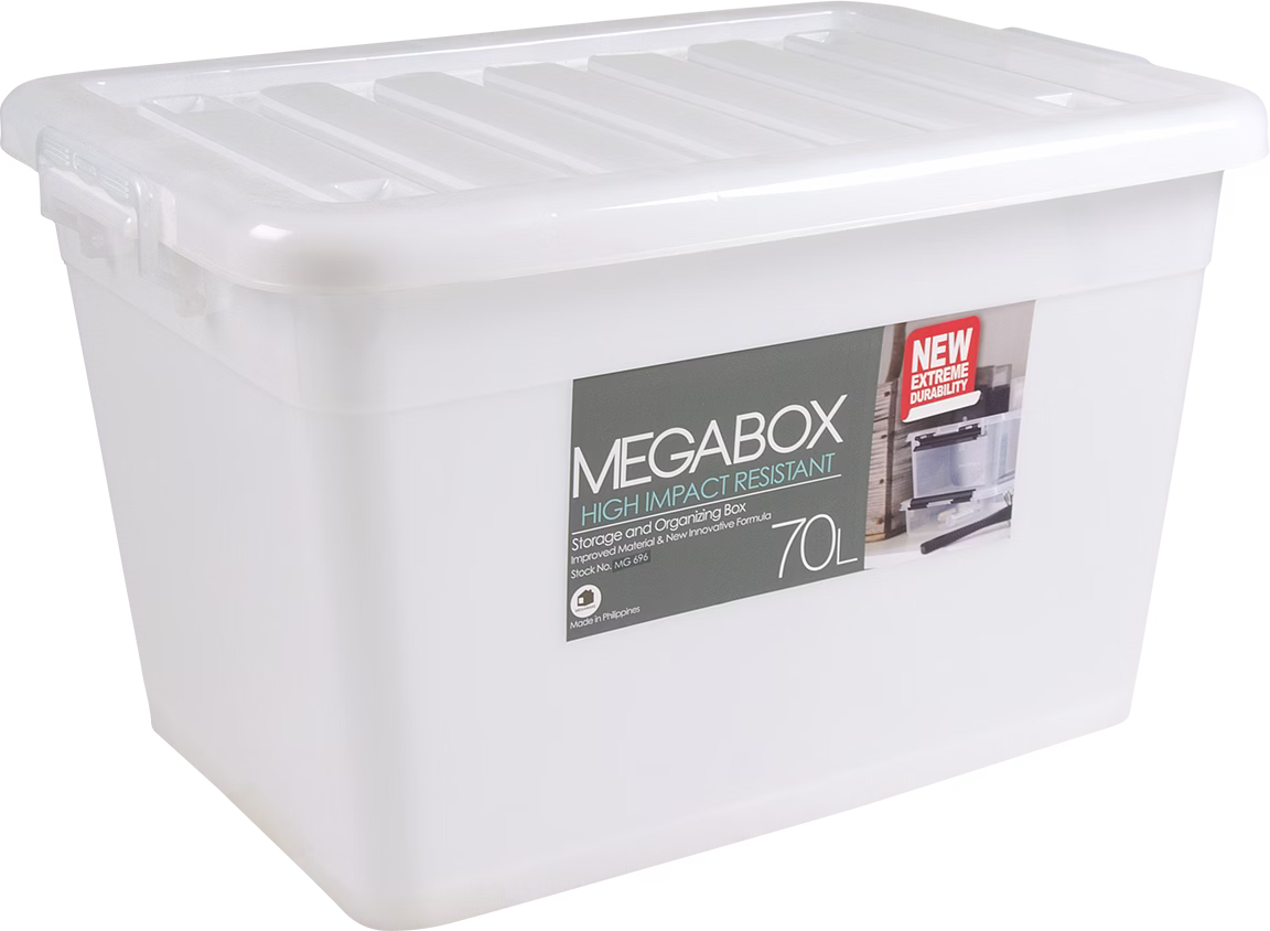 Mega Storage Box Transparent Clear - 34 L | NCCC Online Store
