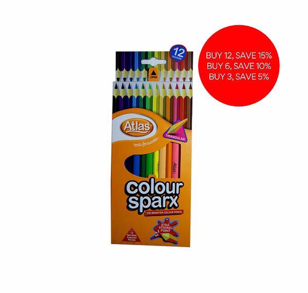 Atlas Color Pencil Sparx - 12 Colors | NCCC Online Store