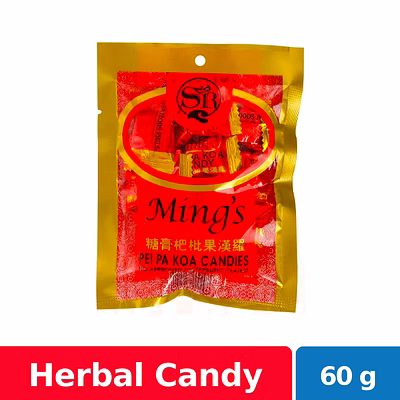 Ming's Pei Pa Koa Candy 60g - | NCCC Online Store