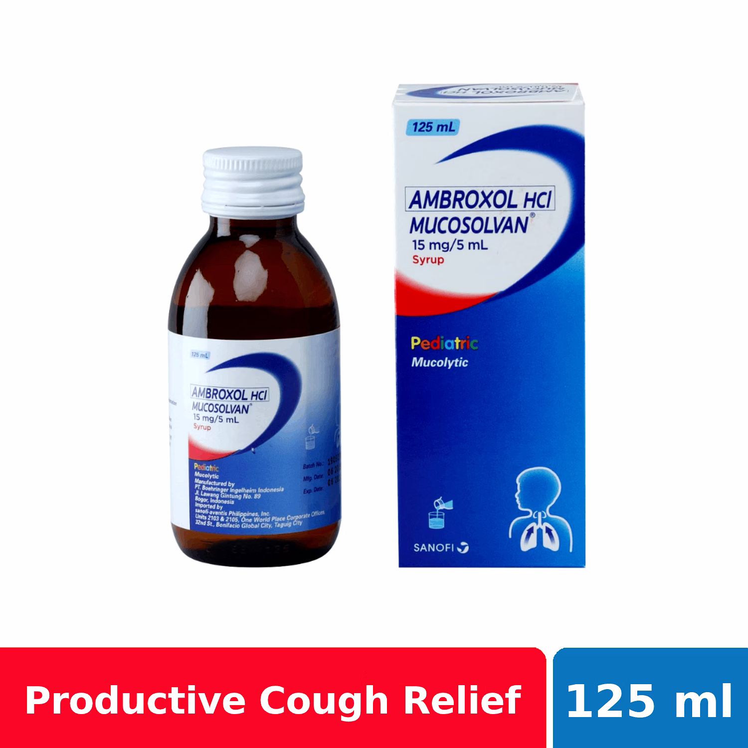 Mucosolvan 15mg 120ml Pediatric Syrup - | NCCC Online Store