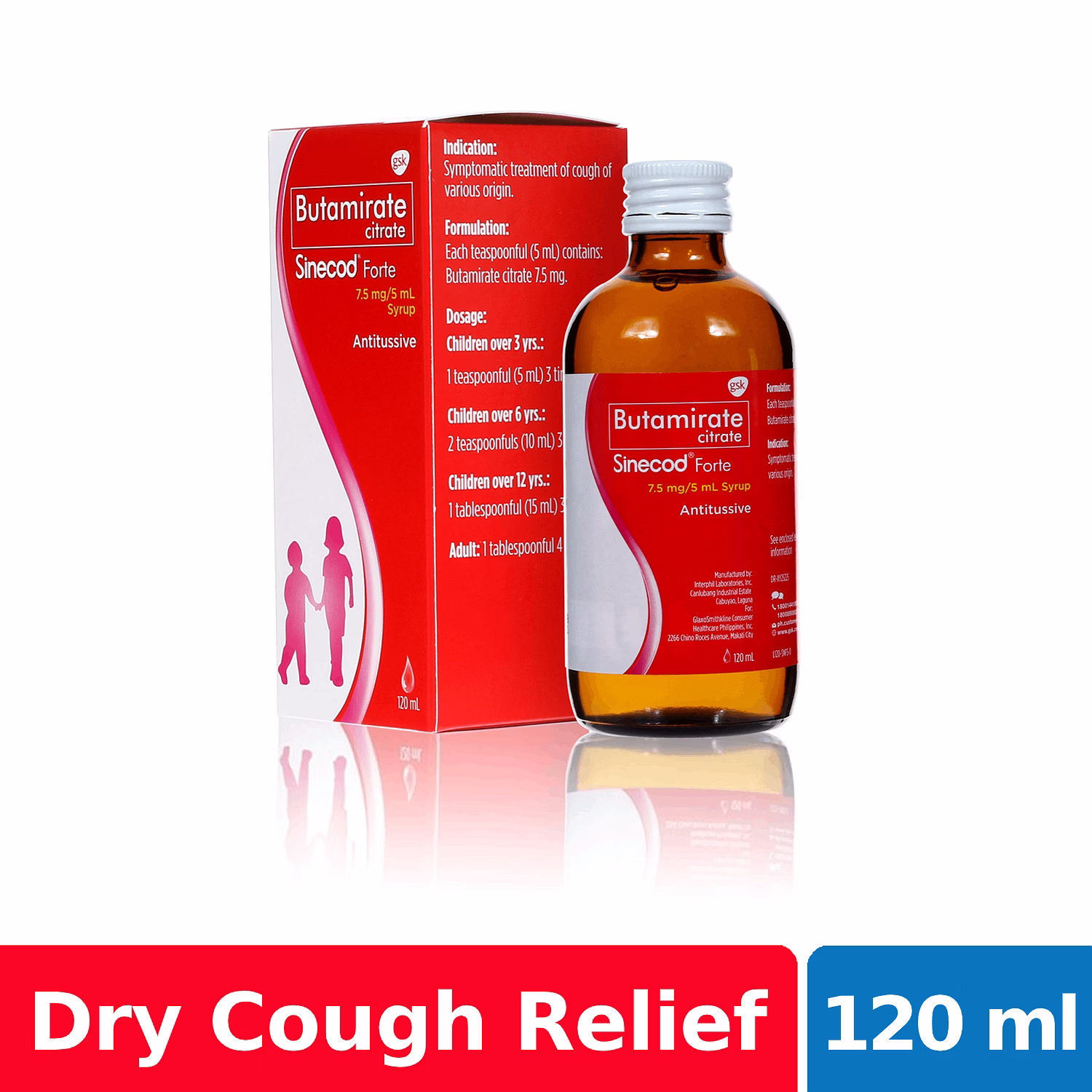 Sinecod Forte 120ml Syrup - | NCCC Online Store