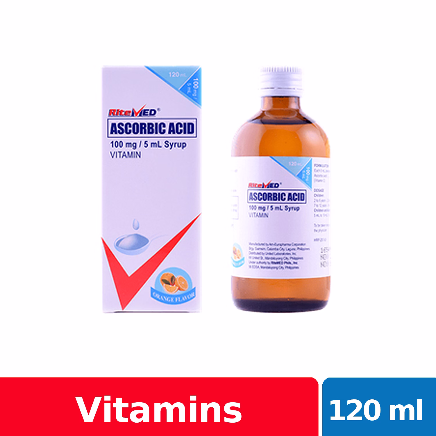 Ritemed Ascorbic Acid 120ml Syrup - | NCCC Online Store
