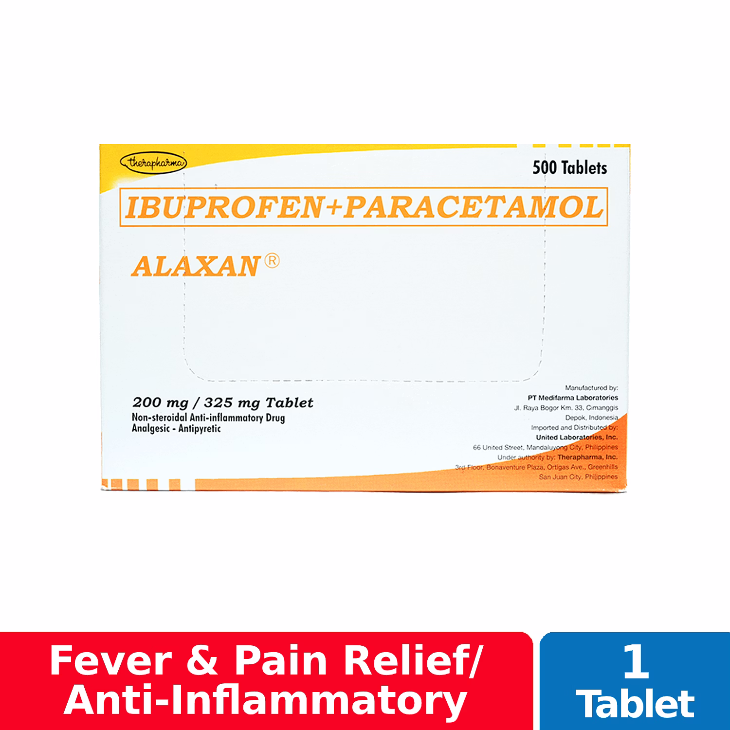 Alaxan Tablet 500s - | NCCC Online Store