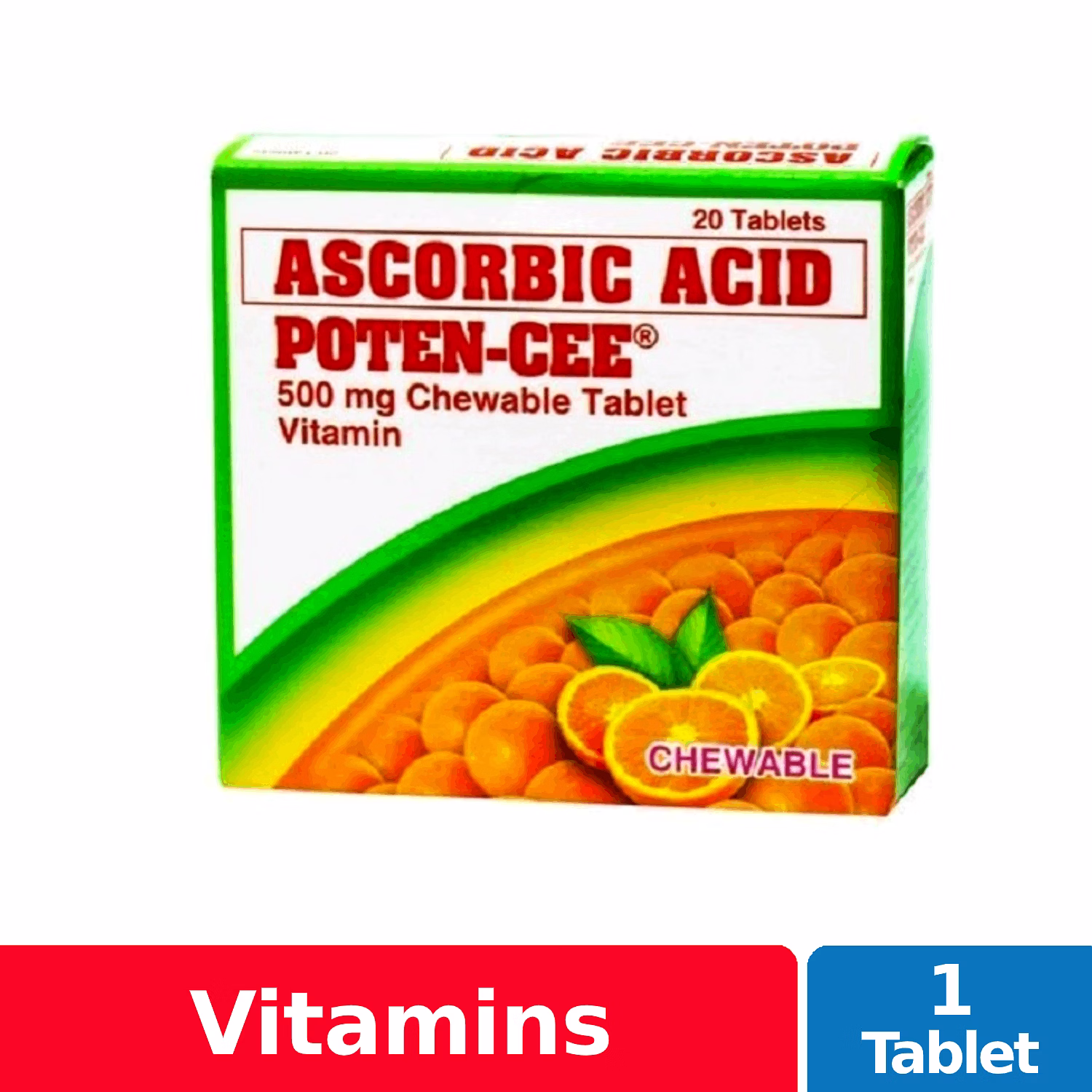 Poten-Cee 500mg Chewable Tablet - | NCCC Online Store