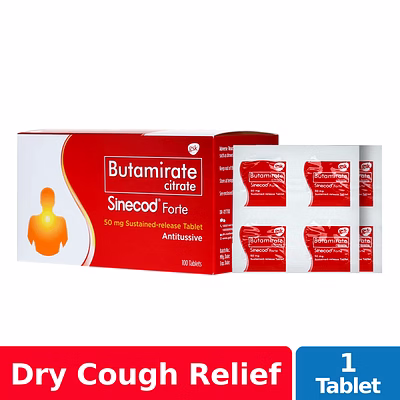 Sinecod Forte 50mg Tablet - | NCCC Online Store