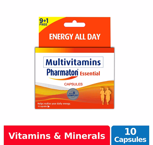 Pharmaton Essential Capsules 9+1 Value Pack - | NCCC Online Store