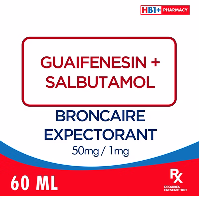 Broncaire Expectorant 50mg / 1mg 60ml - | NCCC Online Store