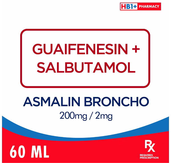 Asmalin Broncho 200mg / 2mg 60ml - | NCCC Online Store