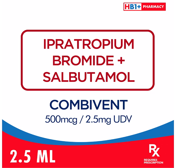 Combivent 500mcg / 2.5mg Udv 2.5ml - | NCCC Online Store
