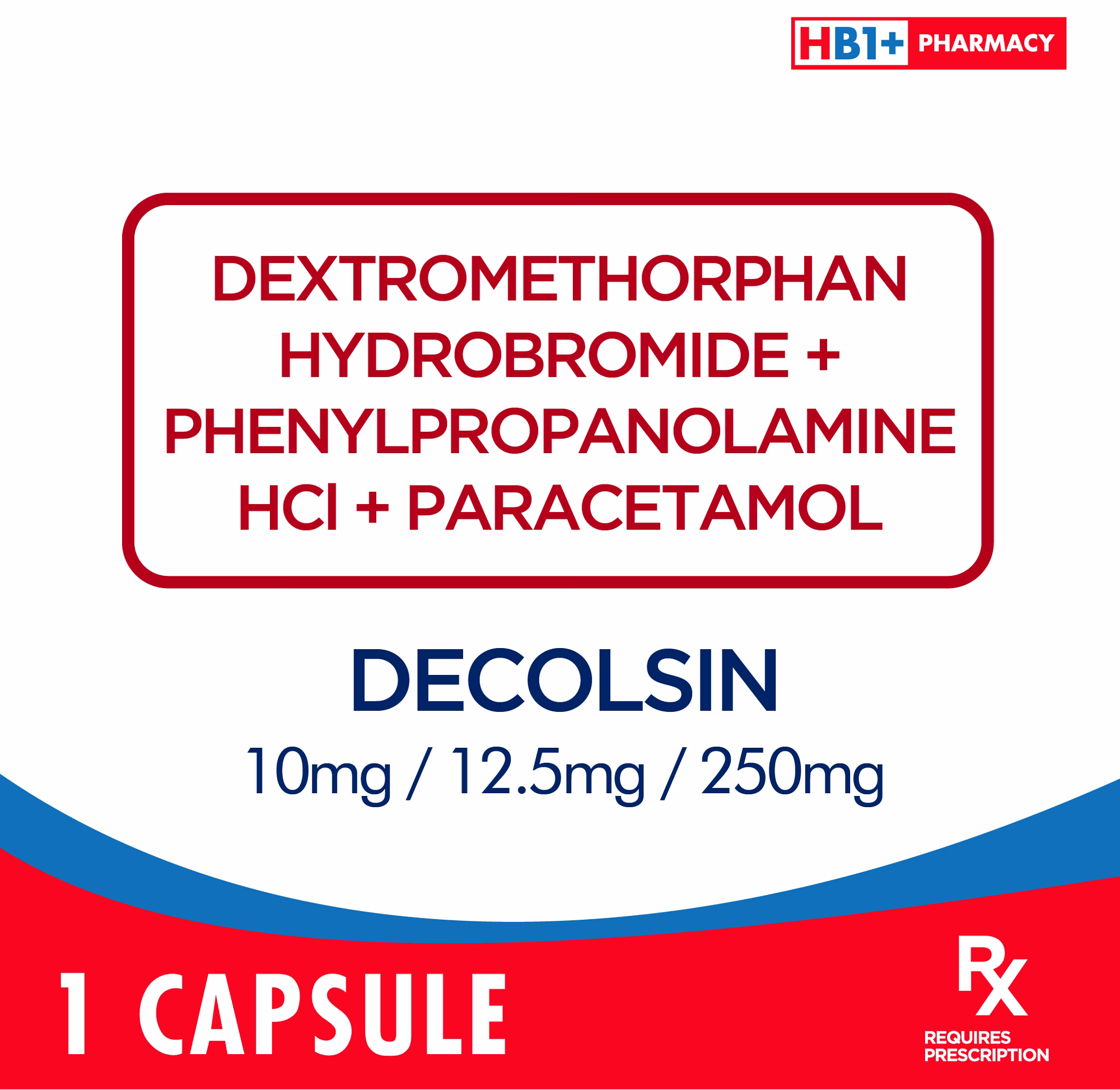 Decolsin 10mg / 12.5mg / 250mg Capsule - | NCCC Online Store