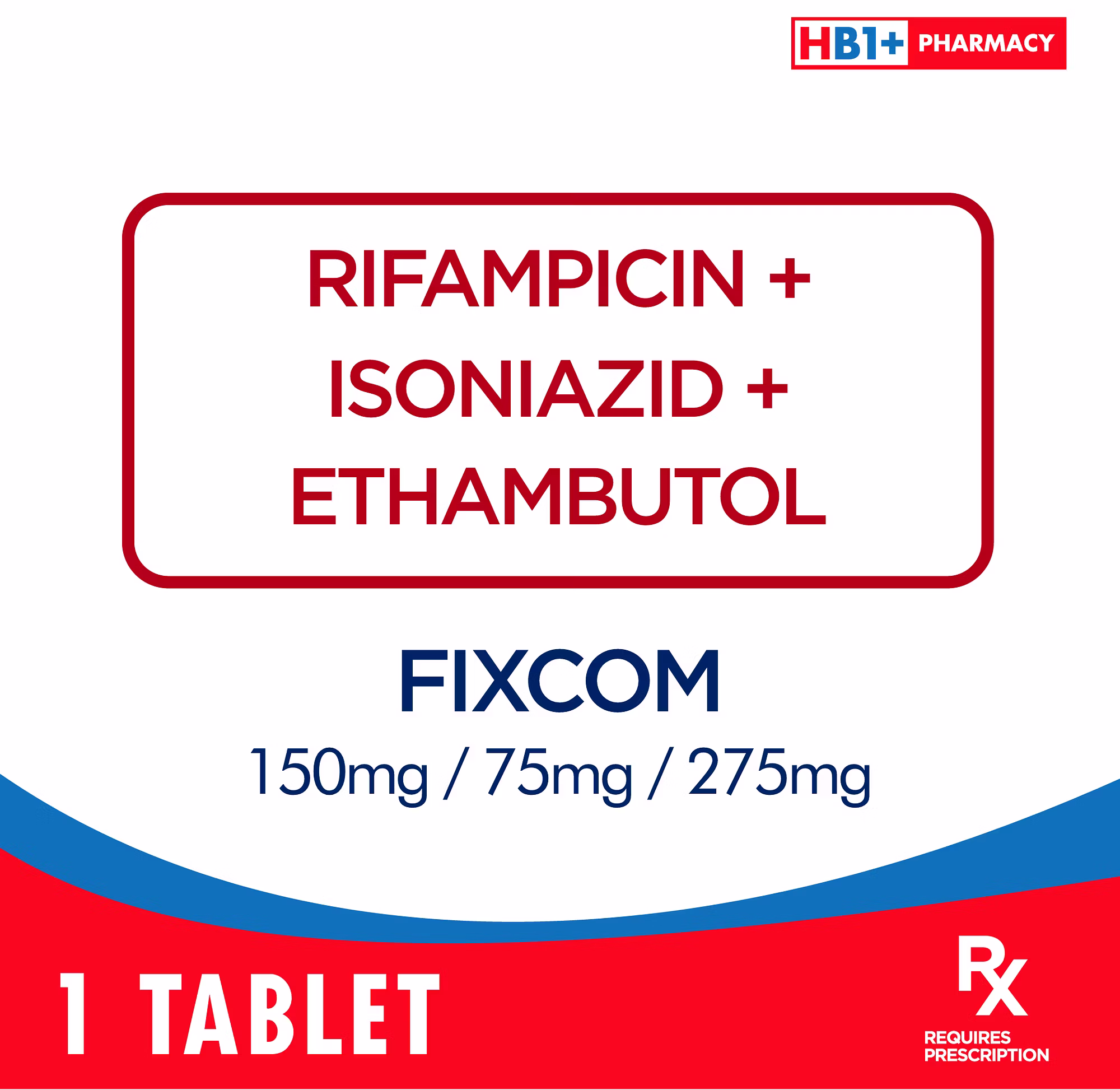 Fixcom 150mg / 75mg / 275mg Tablet - | NCCC Online Store
