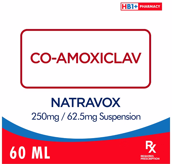 Natravox 250mg / 62.5mg Suspension 60ml - | NCCC Online Store