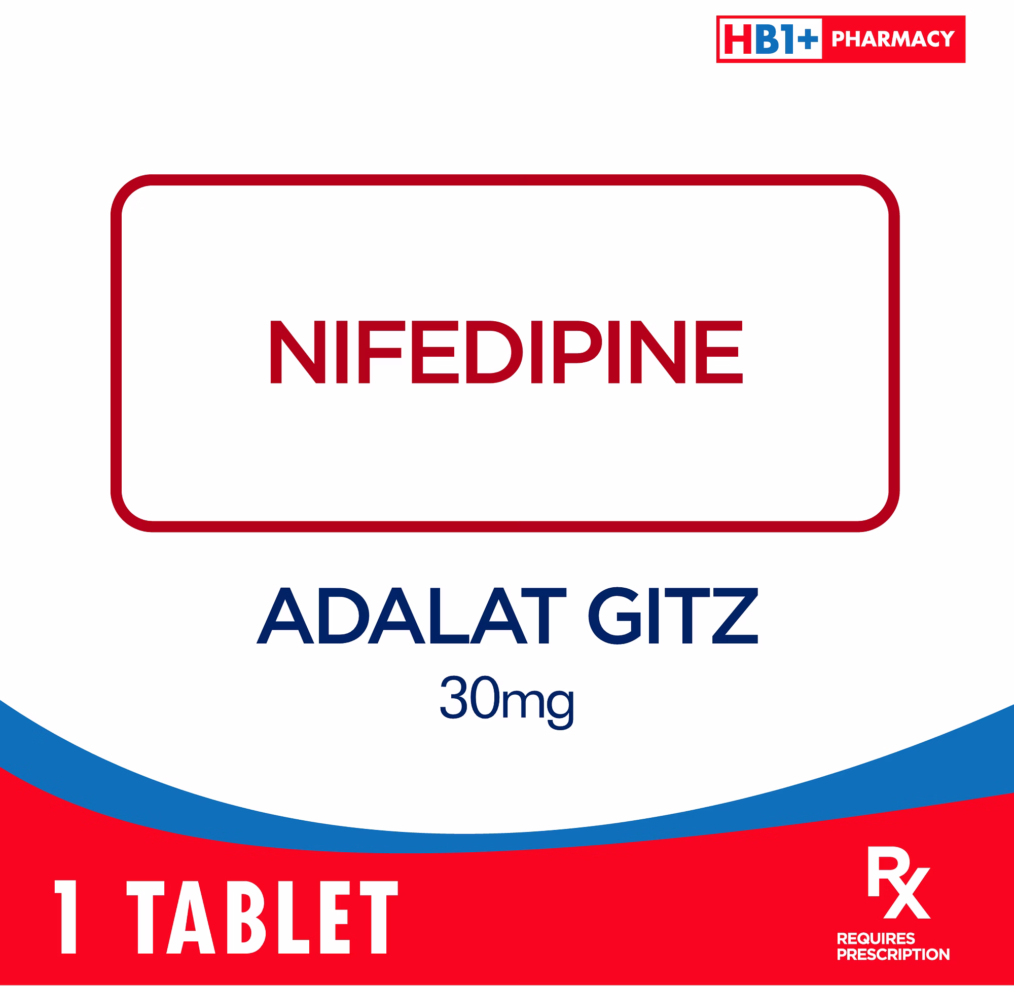 Adalat Gitz 30mg Tablet - | NCCC Online Store